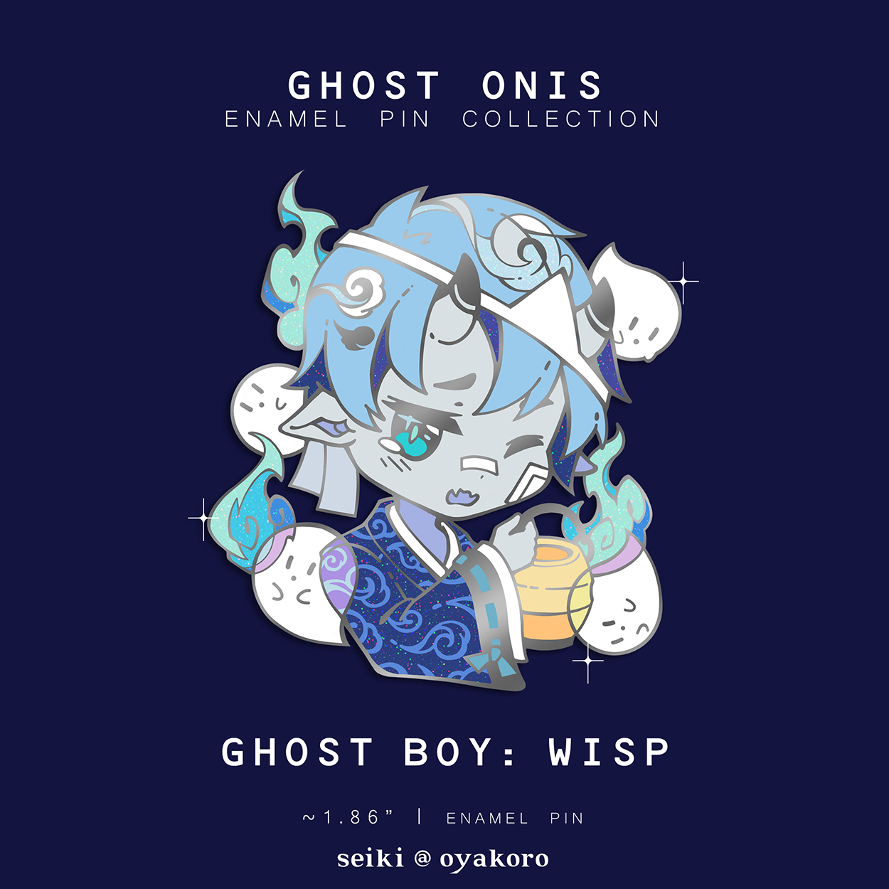 Ghost Oni Twins Pins– oyakoro♥