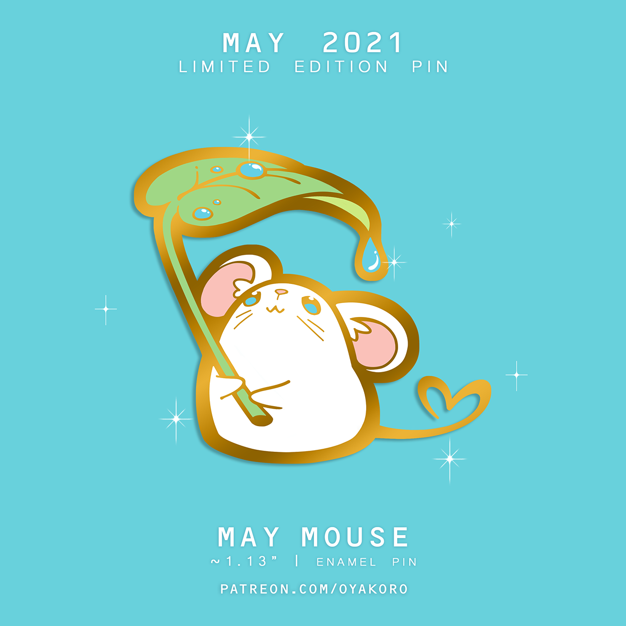 May Mouse Pin ~ Patreon Exclusive LE Mini Pin– oyakoro♥