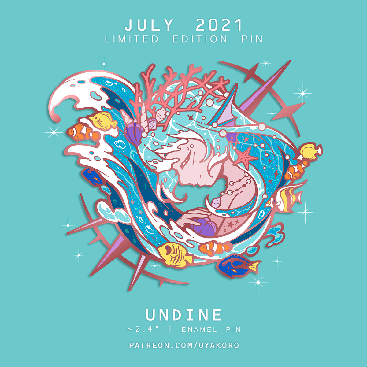 Undine Pin ~ Patreon Exclusive Deluxe LE– oyakoro♥